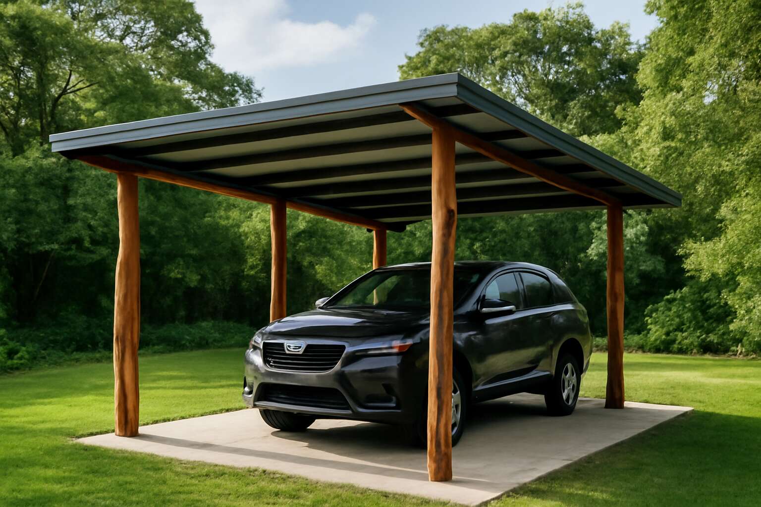 Stylish and Durable: Transform Your Space with a Carport with Gum Poles ...
